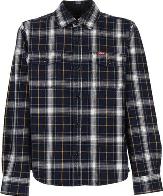 Deus Homme, Chemises, Bleu, Taille: S Camicia Jermaine Check