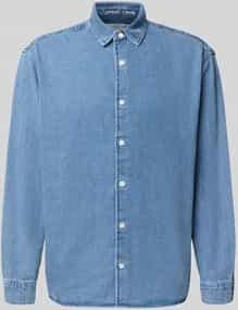 Jack & Jones Regular Fit Jeanshemd mit Kentkragen Modell NORREBRO