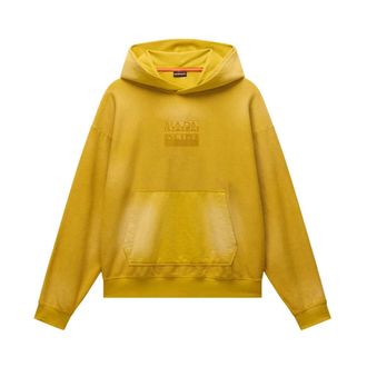 Napapijri Homme, Sweatshirts et sweats &agrave; capuche, Jaune, Taille: L Comel French Terry Sweat &agrave; capuche