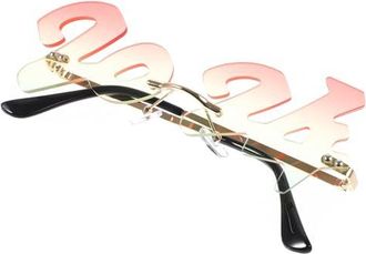 Hemoton Lunettes de Soleil sans Monture pour F&ecirc;te de Nouvel An Accessoires Amusants L&eacute;gers et Durables pour C&eacute;l&eacute;brations Carnaval et Cosplay