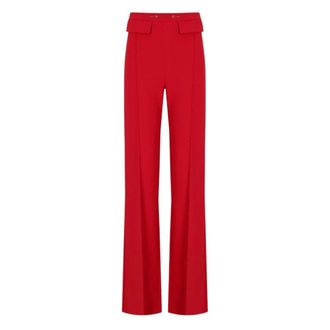 Elisabetta Franchi Wide Leg Hosen - - Trousers - Damen - Rot - M