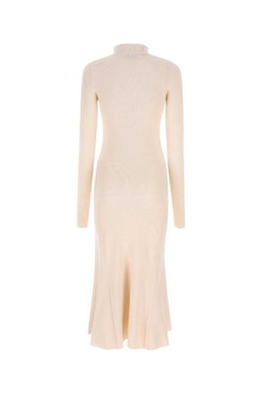 Balenciaga Womens Dress Beige Domesticated Calf