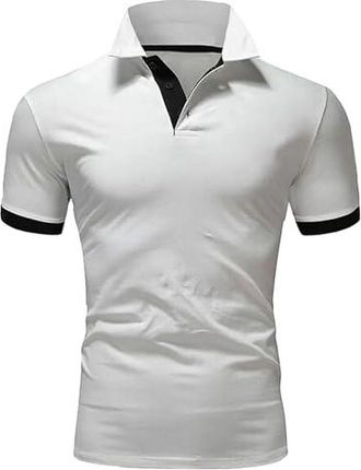 Generic Polo de golf No Giraffe brodé pour homme - T-shirt de tennis de bureau décontracté polo t-shirt boutonné sur le devant uni polo dété à manches courtes
