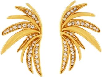 Dansk Copenhagen Funkelnder Wing Statement Ohrring - - Accessories - Damen - Gelb - ONE SIZE