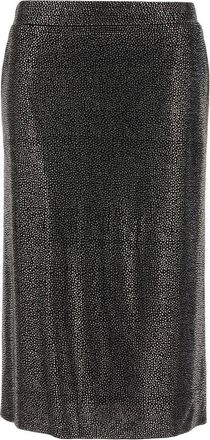 Giuseppe Di Morabito Jupe midi orn&eacute;e de cristaux - Femme - Jupes - Noir - Taille: 40 FR