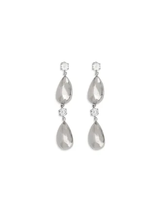 Magda Butrym Womens Earrings Re26 Rhodium Silver