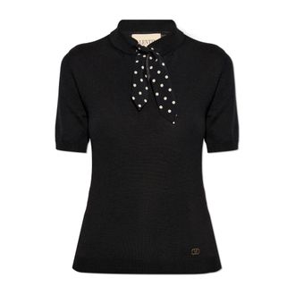 Valentino Garavani Damen, Strickwaren, Schwarzk, MGr&ouml;&szlig;e