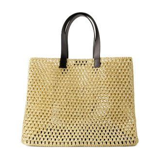 Anine Bing Womens Rio Tote Beige Synthetic