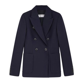Max Mara Doppelreihiger Blazer - - Jackets - Damen - Blau - L