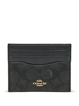 Coach Kartenetui mit Monogramm - Schwarz