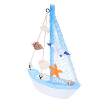 Valiclud VICASKY Miniatur Segelboot 15cm Maritime Wohndekoration f&uuml;r Tisch Schlafzimmer und Badezimmer Maritimes Wohnaccessoire mit Robustem Material K&uuml;sten De