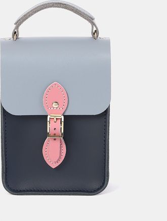 The Cambridge Satchel Company The Mini Binocular Bag - Navy, French Grey & Rambling Rose