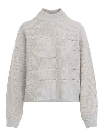 Brunello Cucinelli Pull Col Roulé - Beige
