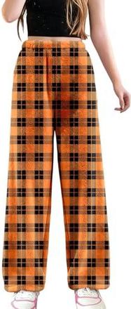 Generic Pantalon Femme Taille Haute Coupe Droite Large Bleu Militaire Straight Dor&eacute; Effet Dentelle Style Prince Moutarde &Eacute;pais Plaqu&eacute;e Rembourr&eacute; Fran&ccedil;aise Bou