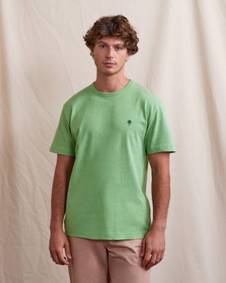 Faguo T-shirt chin&eacute; vert coton bio
