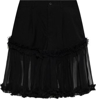 Comme Des Gar&ccedil;ons Kombinationsstoff-Shorts - - Shorts - Damen - Schwarzk - XS