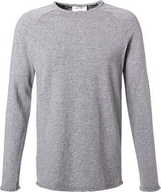 American Vintage American Vintage Herren Longsleeve grau Baumwolle