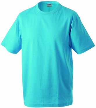 James & Nicholson Herren Kurzarm T-Shirt Round - T - Heavy &Uuml;G, Gr. XXXXX-Large, Blau (turqouise)
