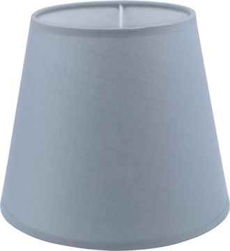 Sinta Lampenschirme 19cm/7.5 Inch Baumwolle Stoff Moderne Ersatz Lichtschirm Lampenschrim f&uuml;r E14/E27 Ersatzschirm Tischlampe Nachttischlampe Wandlampe,Grau