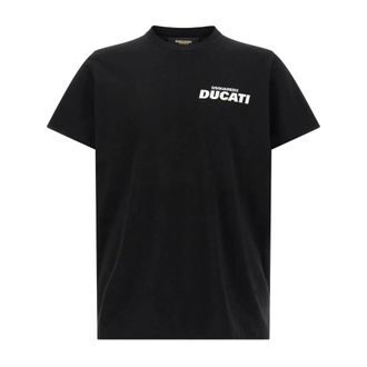 Dsquared2 Lockere Passform T-Shirt - - Tops - Herren - Schwarzk - S