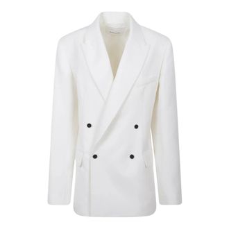 Frankie Shop Femme, Vestes, Blanc, Taille: 44 FR Newark Double Breasted Blazer