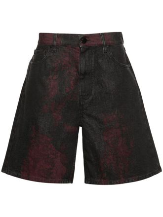 44 Label Group short Corrosive en jean - Noir