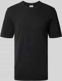 Drykorn T-Shirt mit geripptem Rundhalsausschnitt Modell RAPHAEL