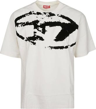 Diesel Homme, Tops, Blanc, Taille: L T-Boxt N14 T-shirt