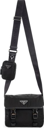 Prada Re-Nylon and Saffiano leather crossbody bag