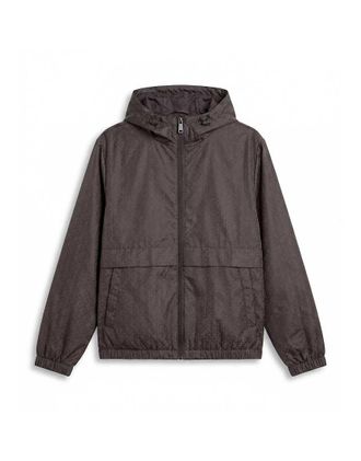 Calvin Klein Jeans Windbreaker-Jacke mit All-over-Logo in Schwarz