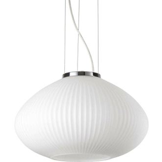 Ideal Lux Ideal Lux PLISSE Globe Dome Pendelleuchte Chrom 35cm
