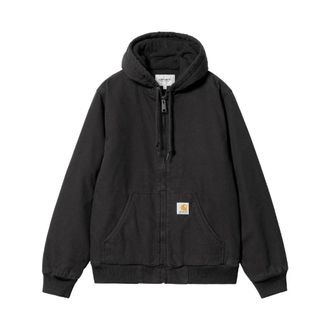 Carhartt Work in Progress Schwarze Aktive Jacke Wasserdicht Isoliert Kapuze - - Sweatshirts & Hoodies - Herren - Schwarzk - XL