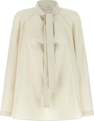 Christophe Lemaire Femme, Blouses et Chemises, Beige, Taille: 34 FR Blouse Ascot