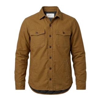 Bl'ker Moleskine Shirt Trapunta Hunter - - Jackets - Herren - Braun - 2XL