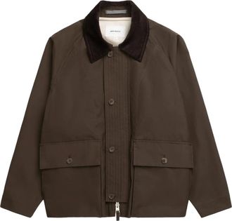 Norse Projects Homme, Vestes, Brun, Taille: M Holmen Wax Raglan Light Jacket