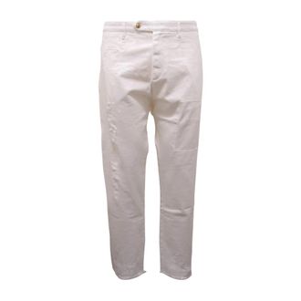 Officina36 Wei&szlig;e Model Hosen - - Trousers - Herren - Wei&szlig; - XL