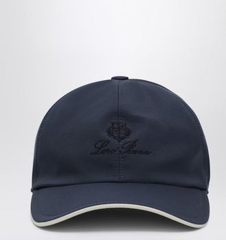Loro Piana Navy blue/ivory baseball cap