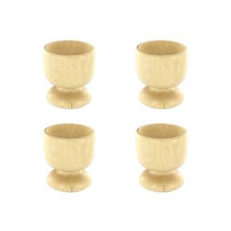 Fackelmann Fackelmann 9908650 4 x coquetiers K&uuml;chenhelfer, Holz