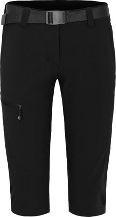 Bergson BARLEE Capri (Slim) | Damen 3/4 Wanderhose, vielseitig, pflegeleicht, Black [900], 42 - Damen