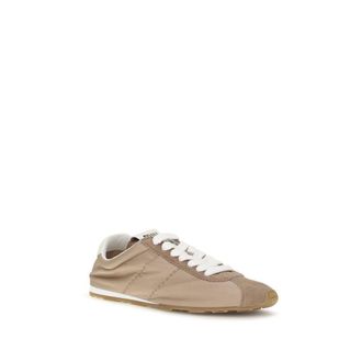 Miu Miu Calf Leather Sneakers - Beige