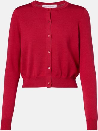 Carolina Herrera Cropped-Cardigan aus Seide und Baumwolle