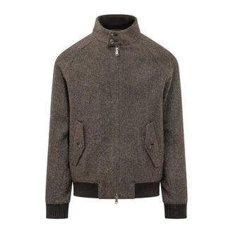 Baracuta Veste G9 en chevrons - Homme - Vestes - Brun - Taille: S