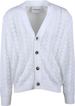 Amaranto Amar&aacute;nto, Homme, Pulls, Blanc, Taille: L Cardigan en Tricot