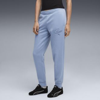 Puma Essentials Script Jogginghose Damen, Kleidung, Blau, XXS