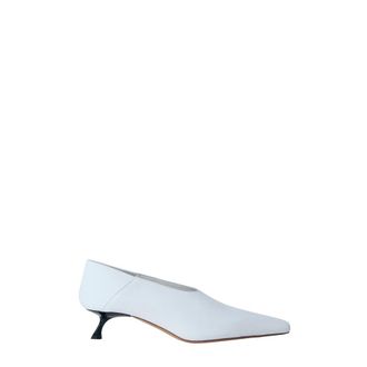 Sportmax Pumps mit Kitten-Heel aus Leder - - Shoes - Damen - Wei&szlig; - 39 EU