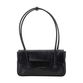 Marge Sherwood Schultertasche mit &Uuml;berschlag - - Bags - Damen - Schwarzk - ONE SIZE