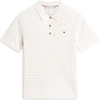 Tommy Hilfiger Damen Poloshirt aus Baumwolle