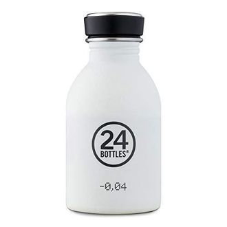 24 Bottles Urban gourde 250 ml Utilisation quotidienne Noir, Blanc Acier inoxydable