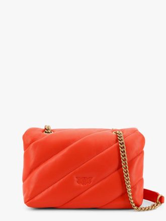 Pinko Womens Shoulder Bag Matelass&eacute; Leather Red