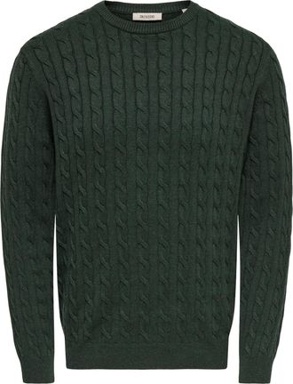 Only & Sons Onsloui Reg 12 Cabel Crew Knit Noos